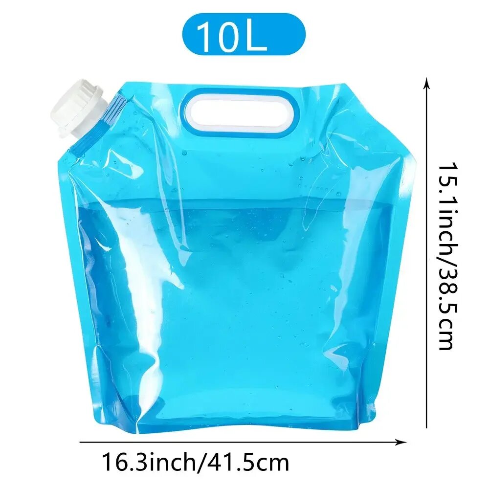 Складной мешок для воды 10L, пластиковый пакет
