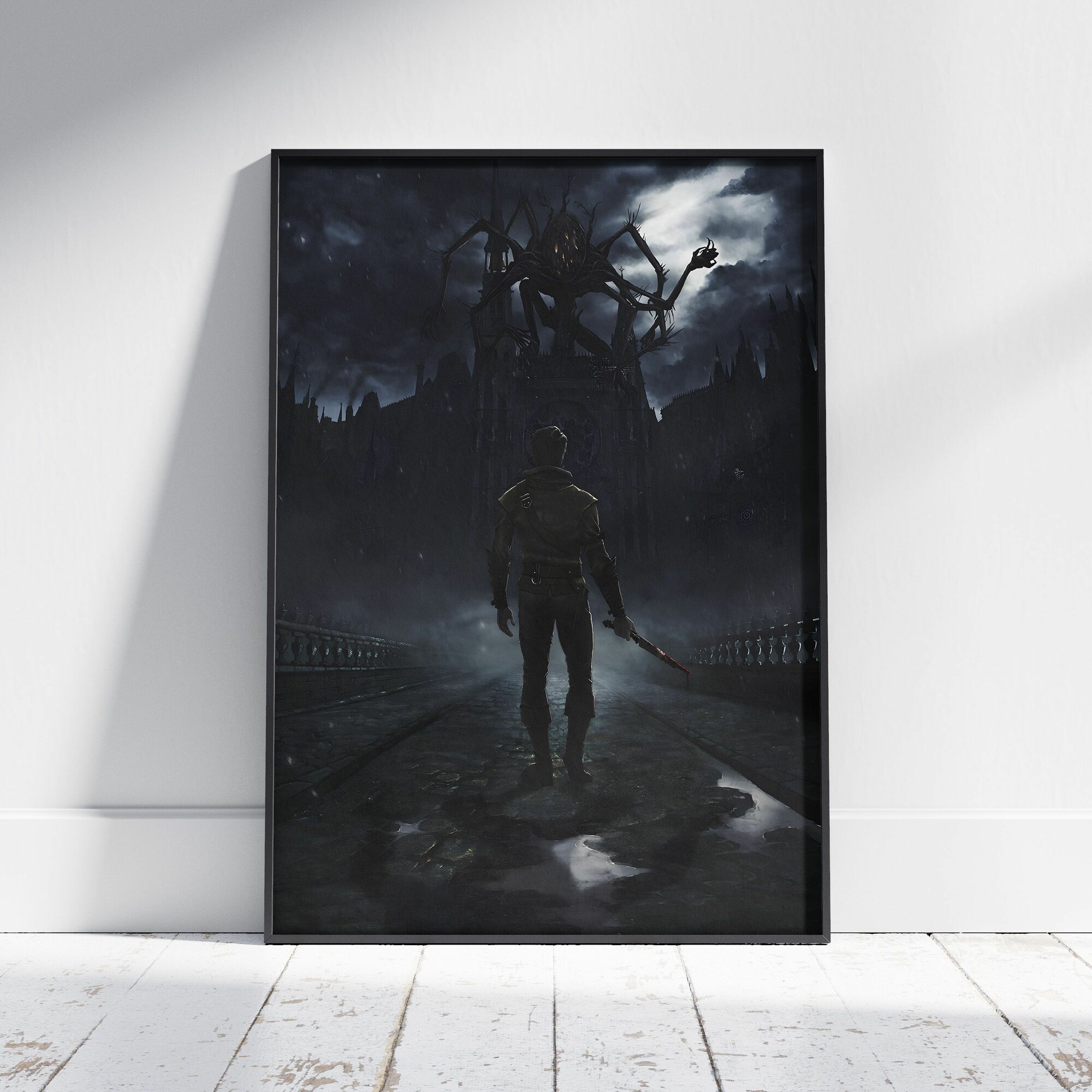 Плакат на стену для интерьера Бладборн (Амигдала 1) - Постер по игре Bloodborne формата А3 (30x42 см)