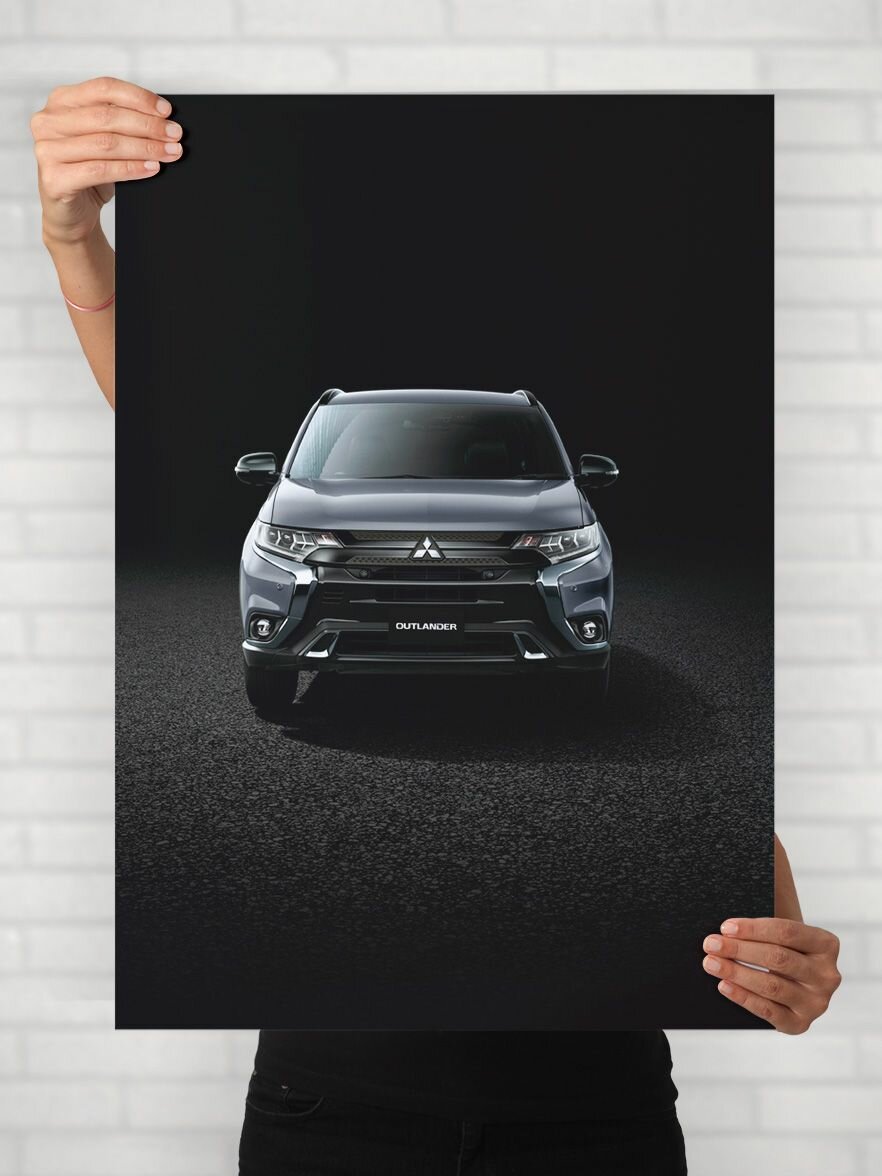 Плакат на стену для интерьера Авто и Мото (Мицубиси Аутлендер - Mitsubishi Outlander 2) - Постер по транспорту формата A1 (61x84 см)