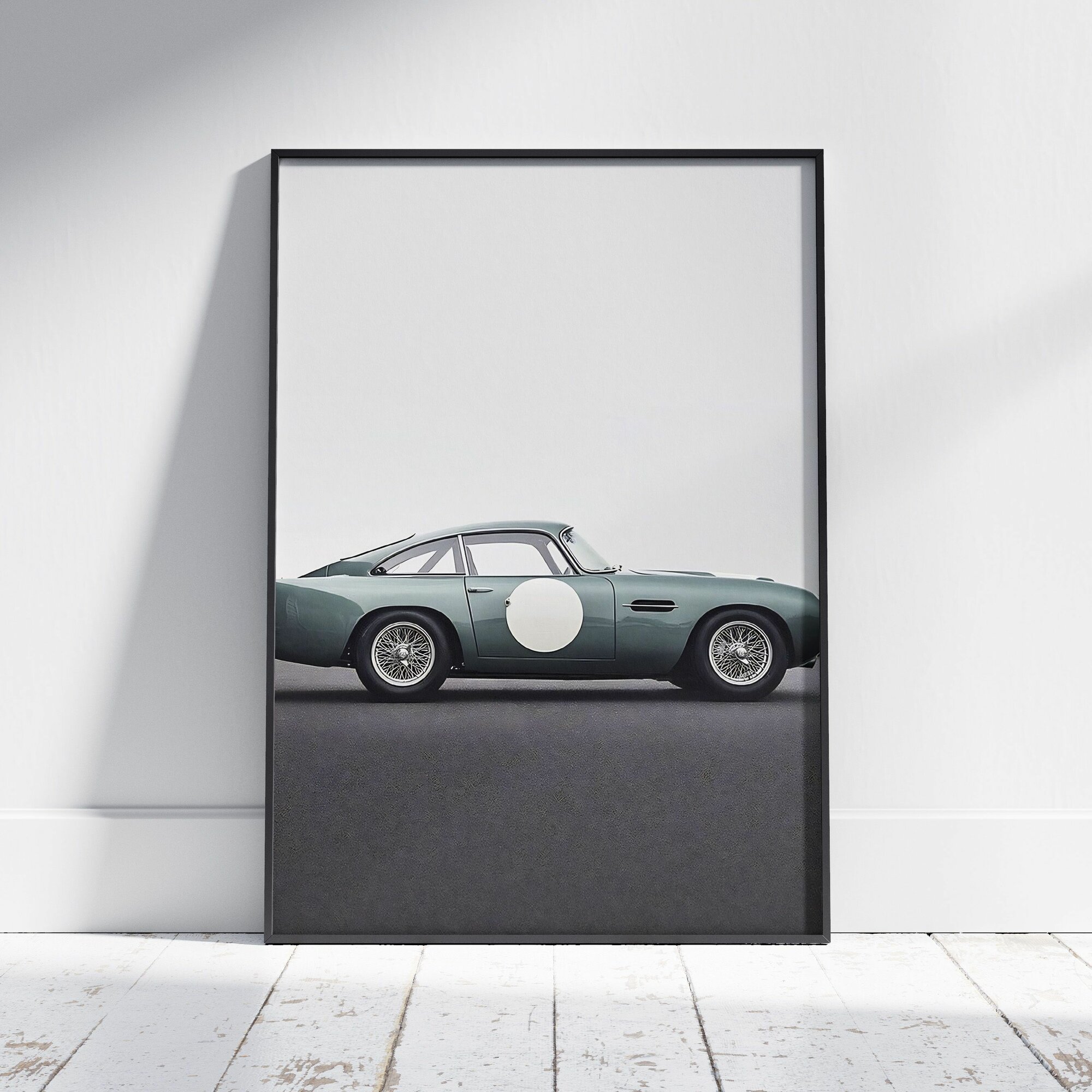 Плакат на стену для интерьера Культовые машины (Aston Martin DB4 3) - Постер по легендарным и классическим ретро автомобилям формата А4 (21x30 см)