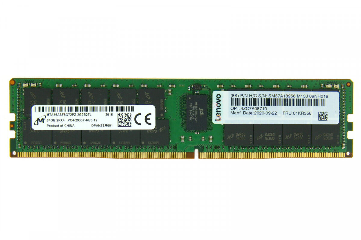 Оперативная память Lenovo 01KR356 DDRIV 64Gb