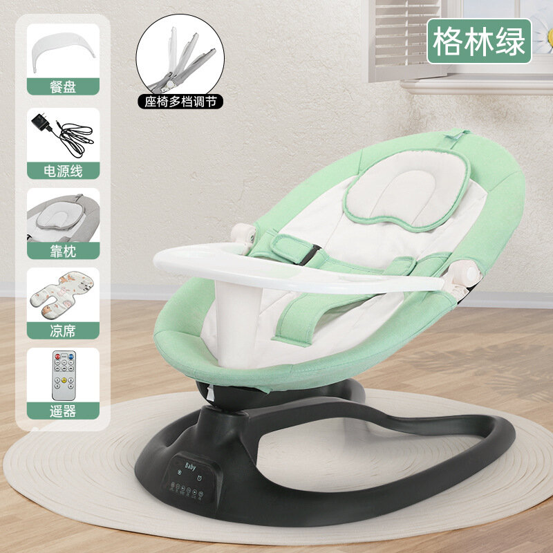 Детское кресло-качалка, электрическое кресло-качалка, устройство для успокоения младенцев, многофункциональное комфортное кресло для малышей, колыбель-кроватка для новорожденных.