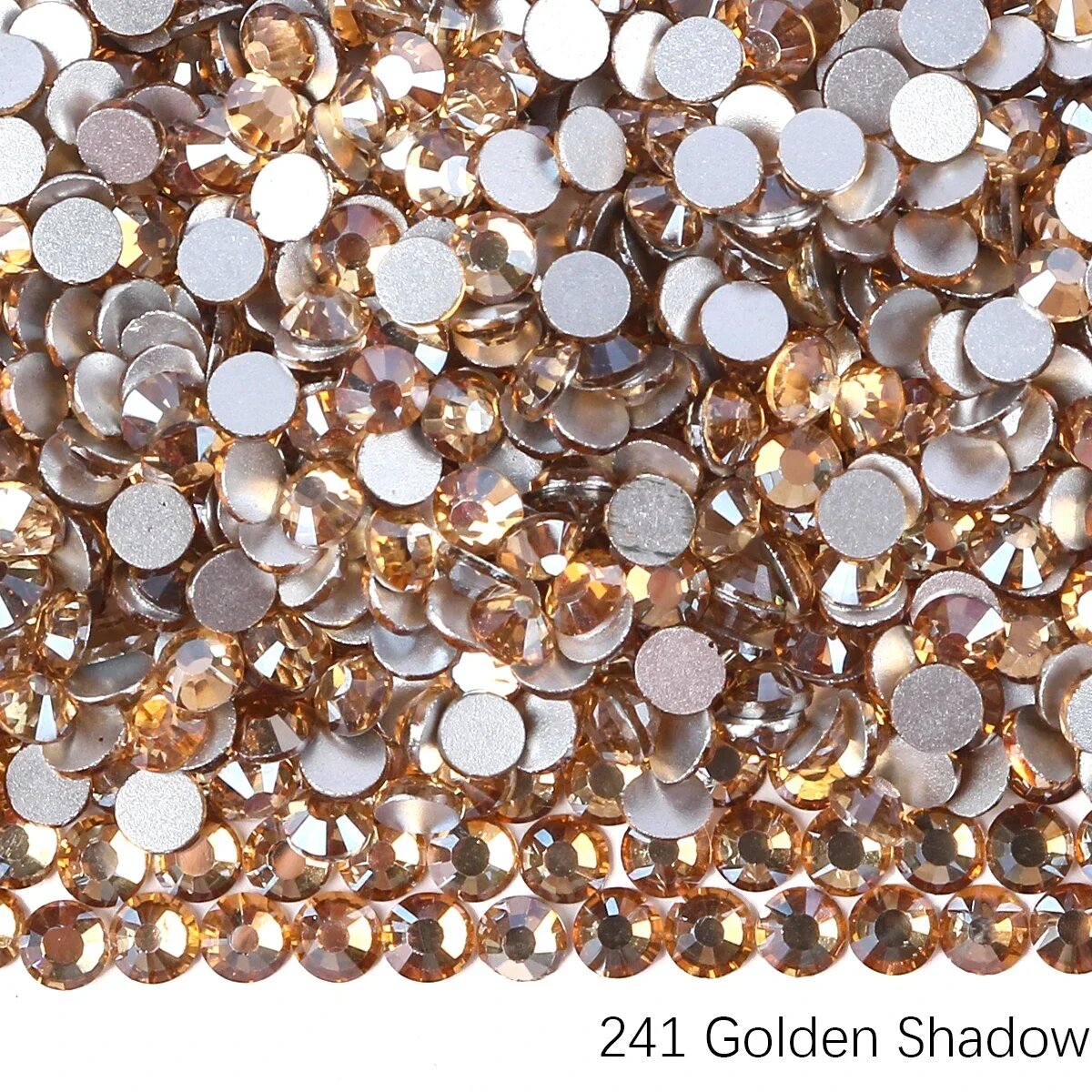 Стразы стеклянные 1.7mm SS4-1440pcs, 241 Golden Shadow