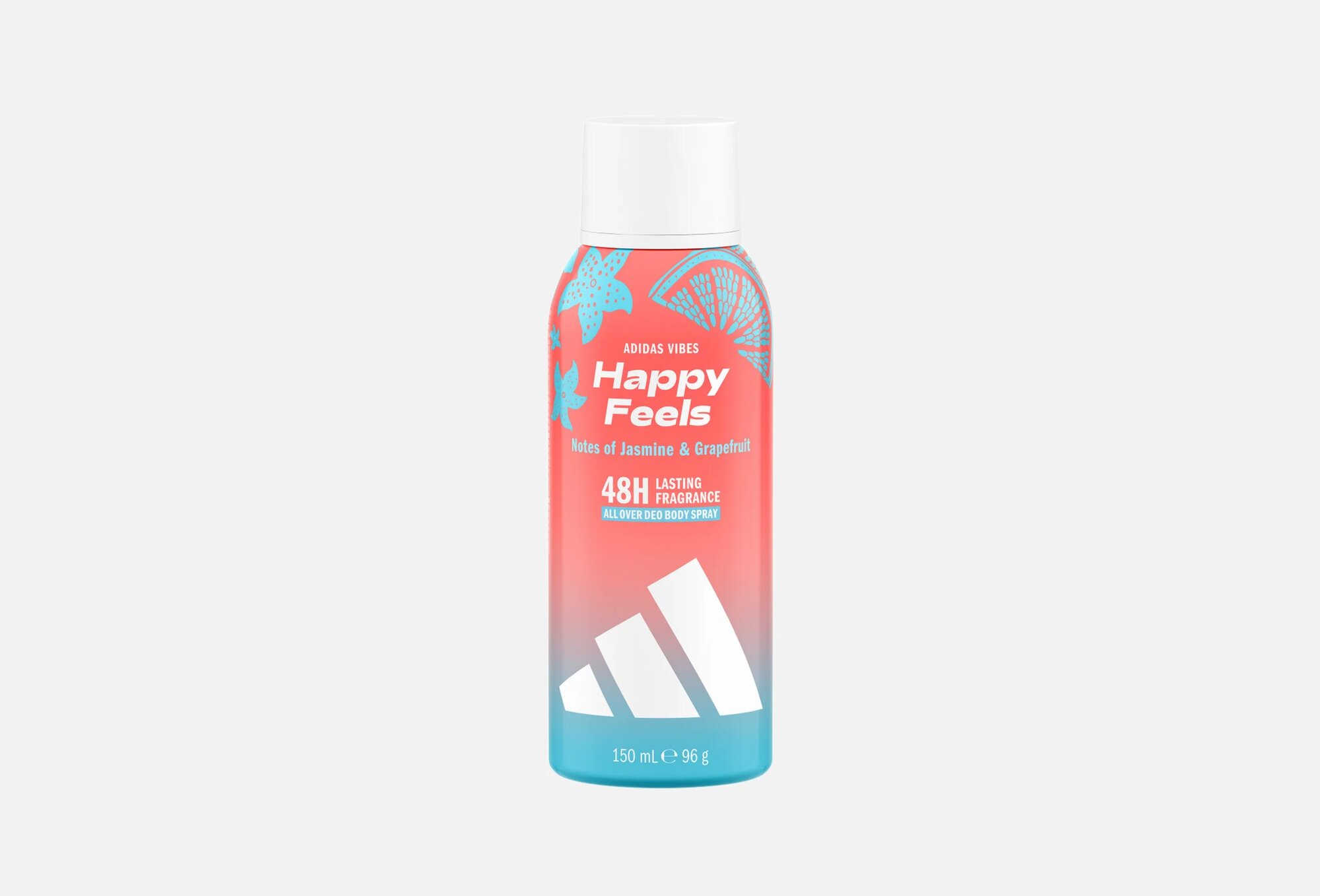 Дезодорант спрей ADIDAS vibes happy feels all over deo, 150 мл.