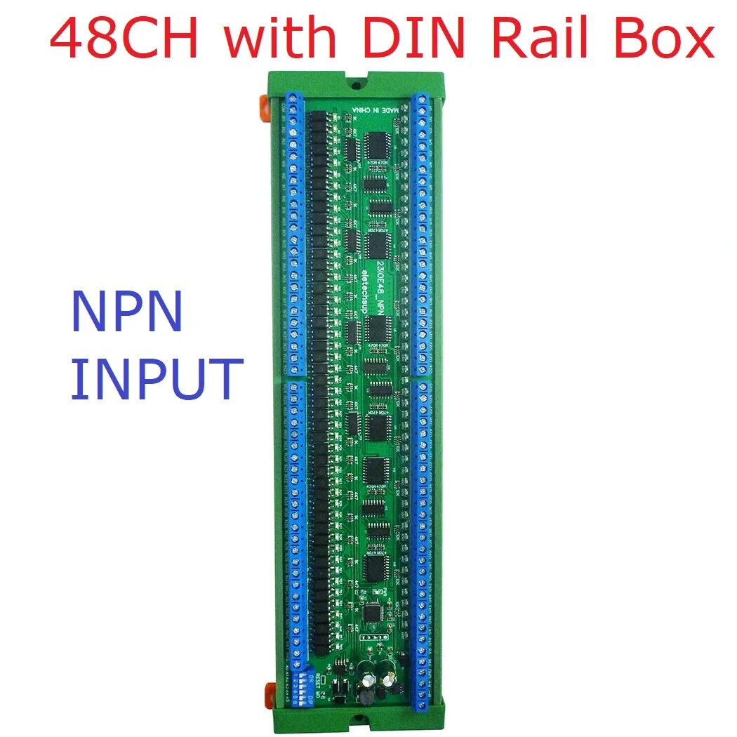 Модуль ввода-вывода eletechsup 8/16/24/32/48 каналов RS485 48CH NPN with Box