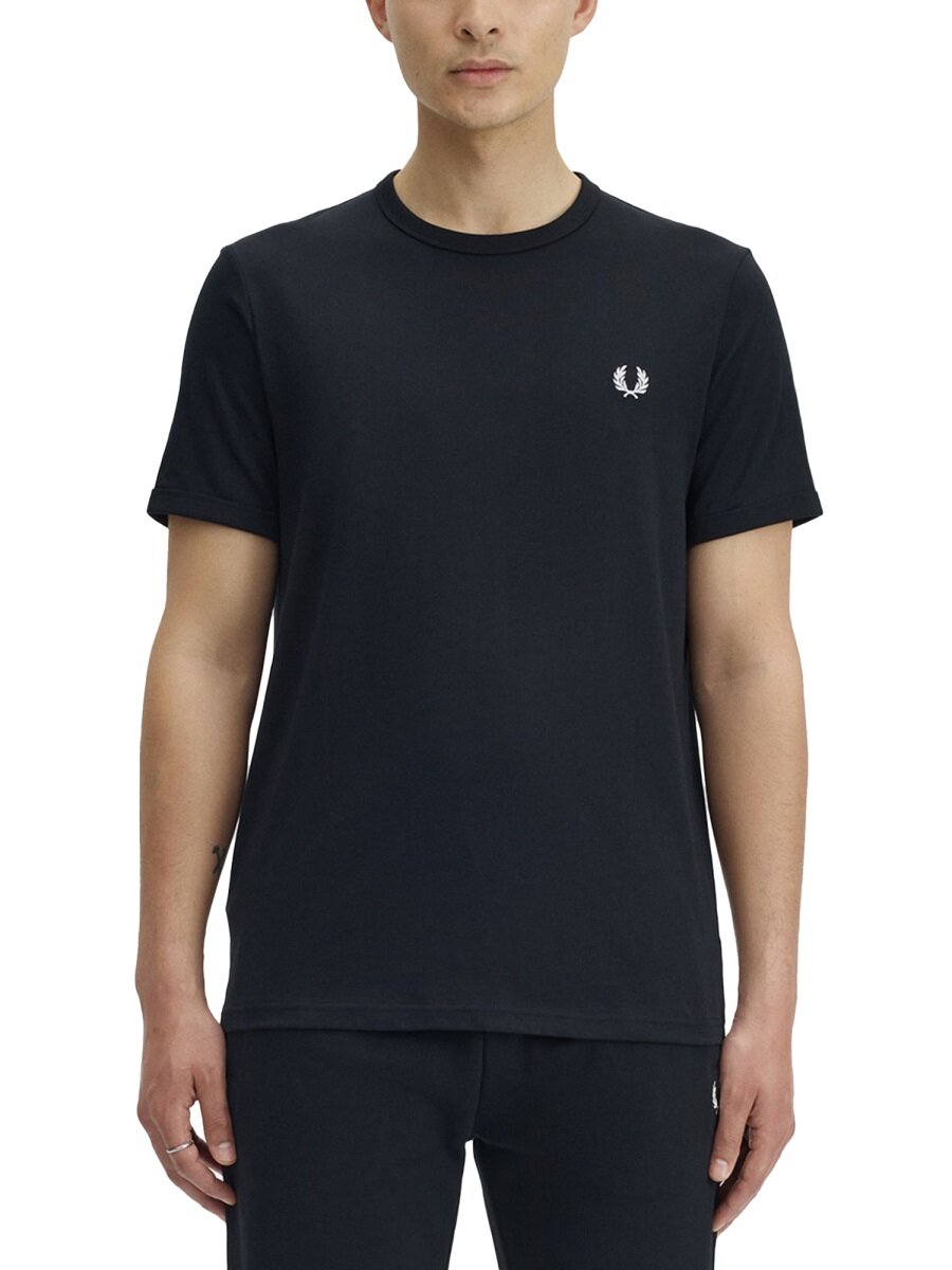Футболка FRED PERRY, размер M, черный — фото 1