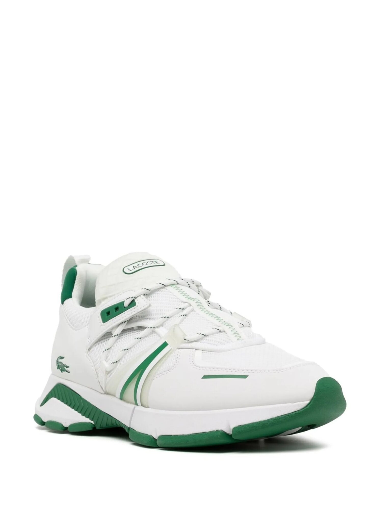 Кроссовки LACOSTE, размер 7.5 UK, бежевый/белый — фото 1