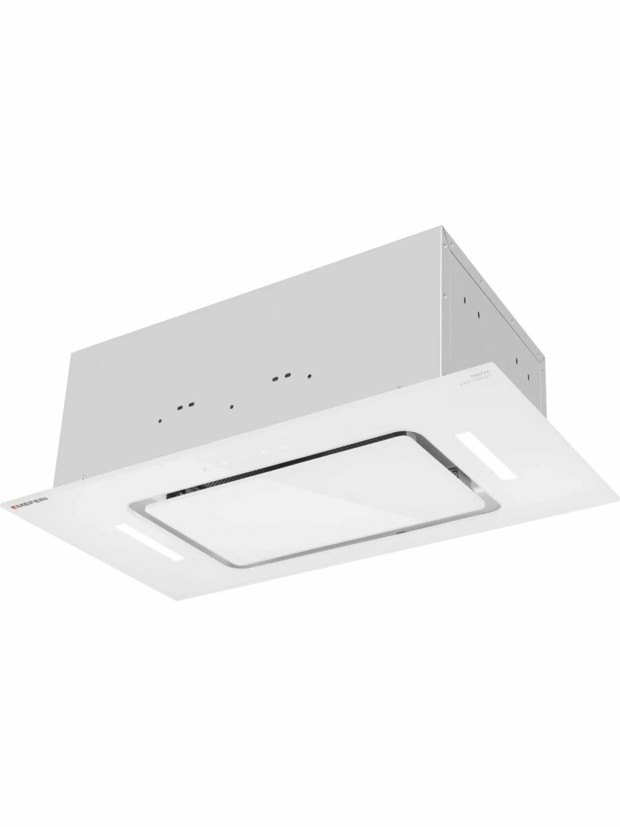 Встраиваемая вытяжка MEFERI Inbox glass comfort 60wh, управление сенсорное, белый [inbox60wh glass comfort]