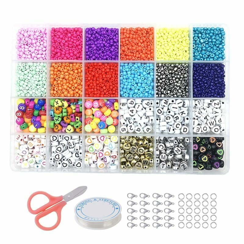 Набор для изготовления браслетов Kandi Beads Rainbow, 24 типа B