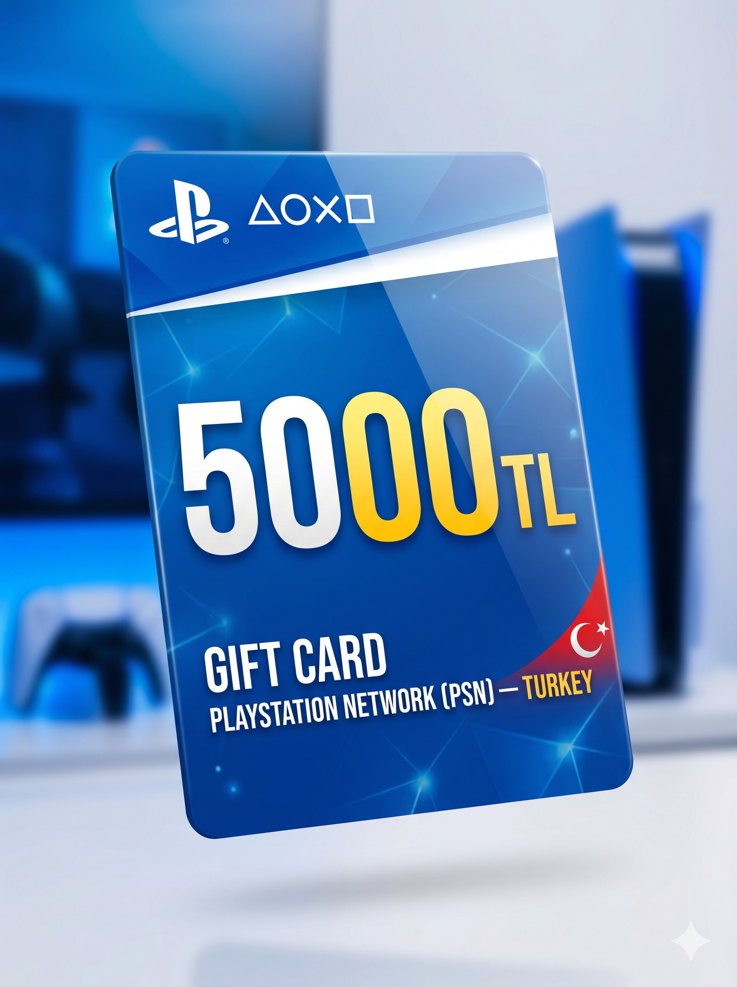 Подарочная карта PlayStation Network (PSN) Турция — 5000 TL (Лир) / Карта оплаты PS4 и PS5