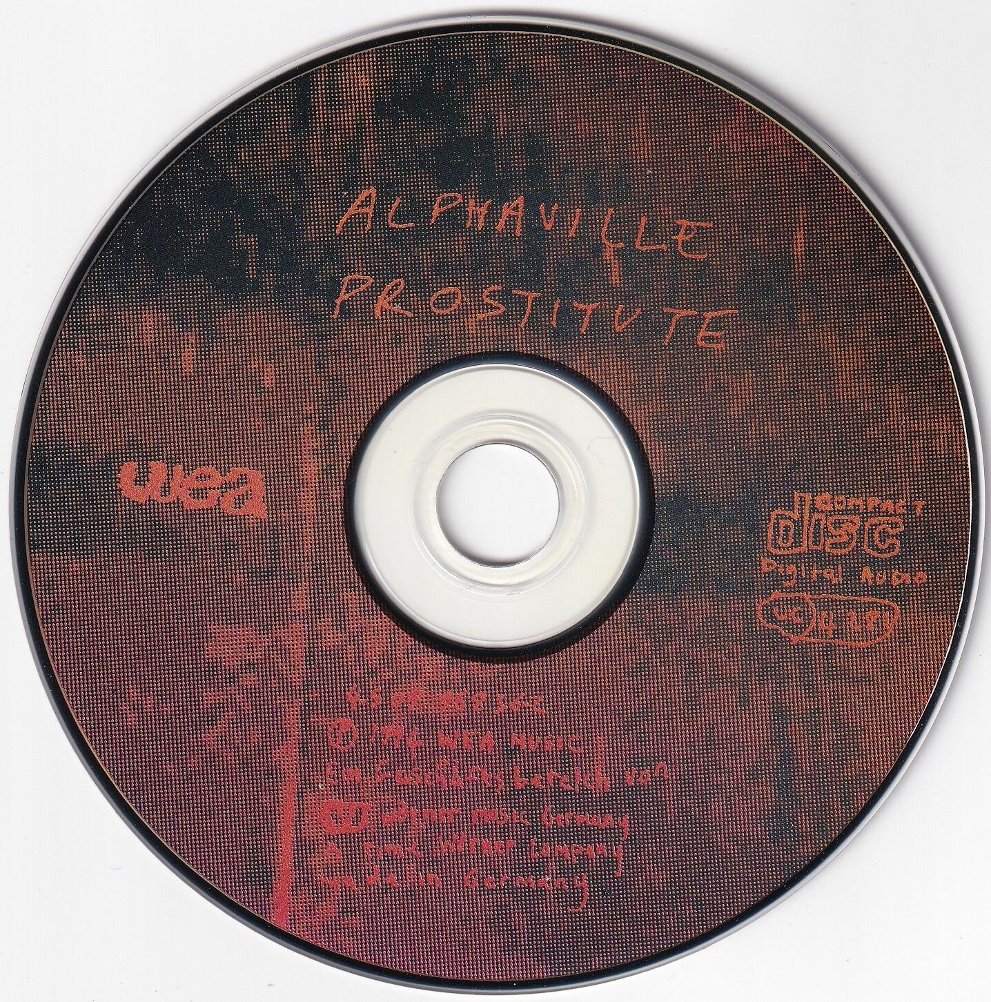 Alphaville - Prostitute, 1994, 12-page< CD-Аудио — фото 1