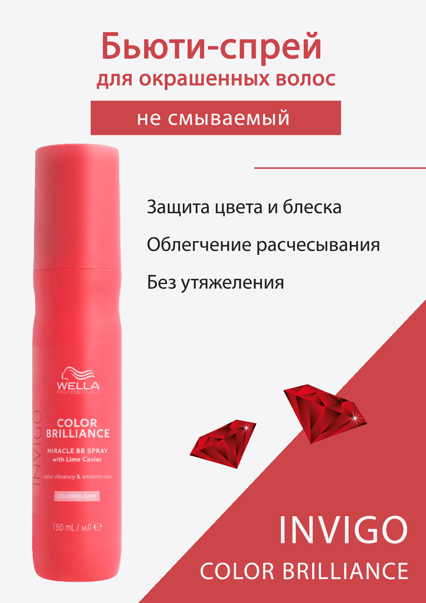 Wella Professionals INVIGO Бьюти-спрей для окрашенных волос несмываемый Color Brilliance Miracle BB Spray 150 мл