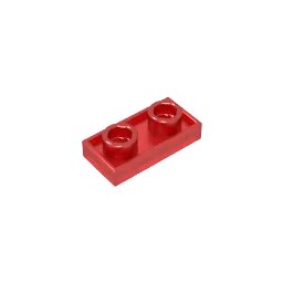 Красный LEGO Brick 2x2, Цвет: 110