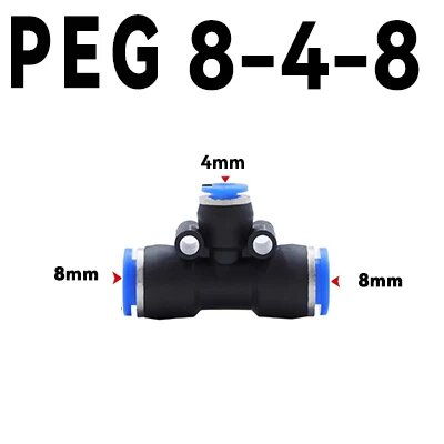 Пневматический быстросъемный соединитель PEG 8-4-8