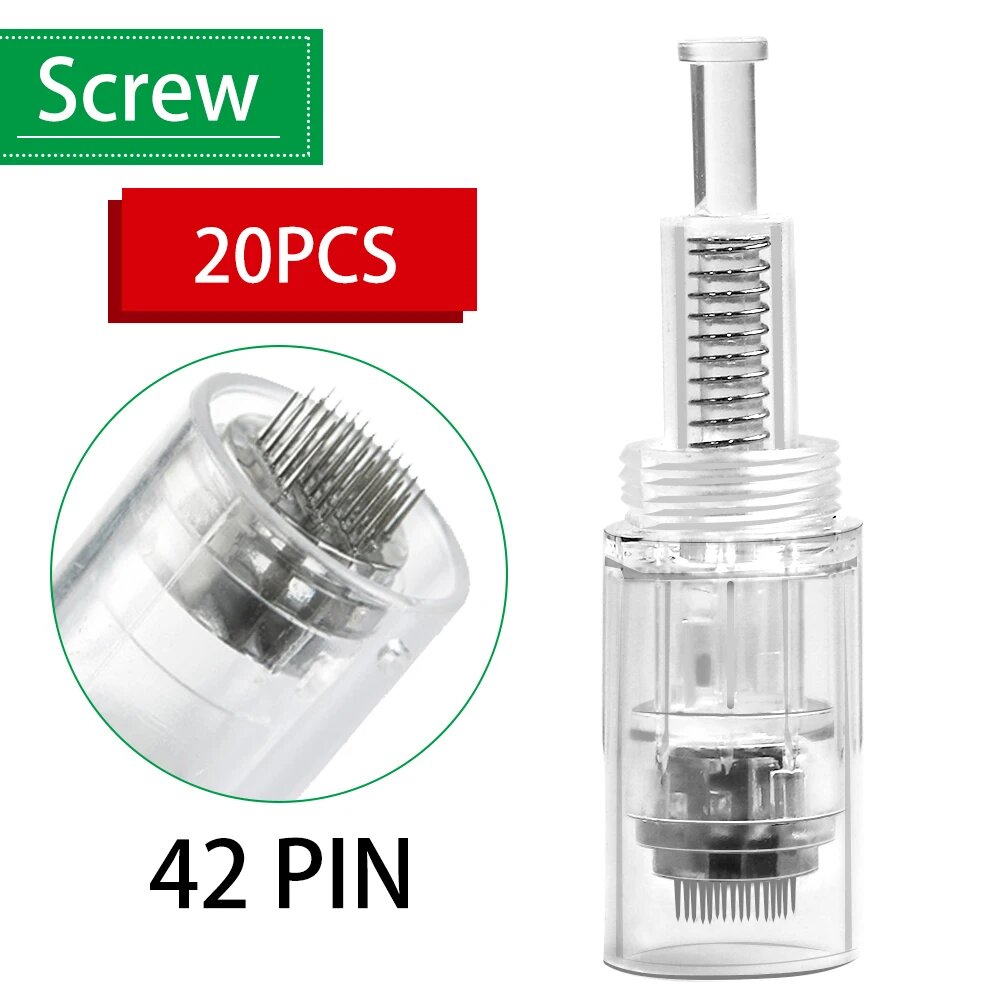 Raiuleko картриджи для Dr.imp Pen, микроиглы 9/12/36 контактов 20 pcs Screw 42 pin