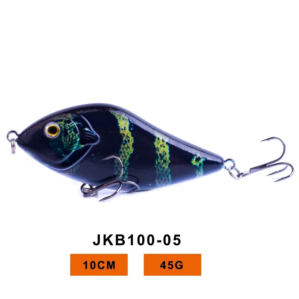 JERKBAIT 10 см/12 см/15 см тонущий воблер для ловли щуки JKB100-05