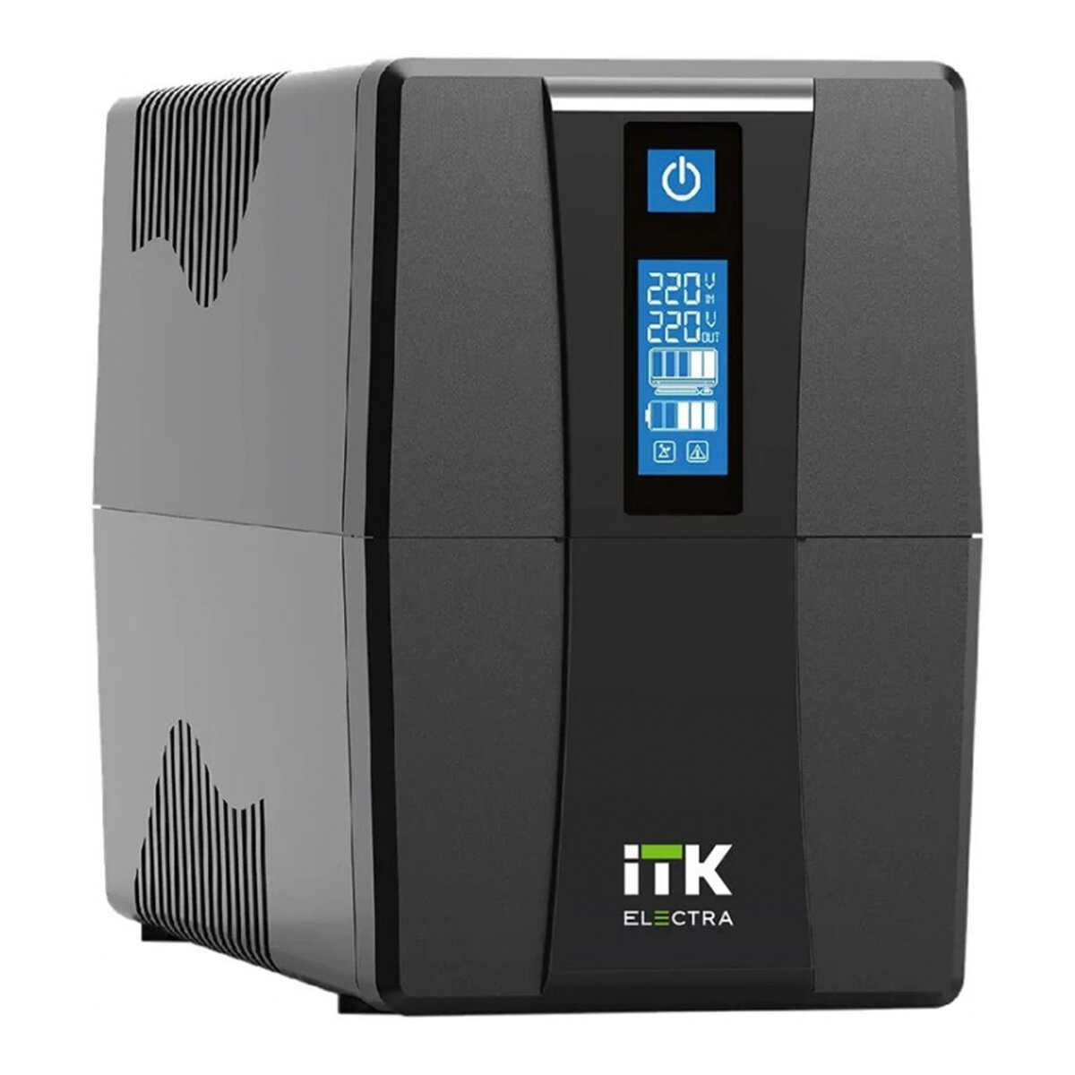 ИБП ITK Electra EET-1000VA-1-002-S черный, 600 Вт/1000 ВА, интерактивный
