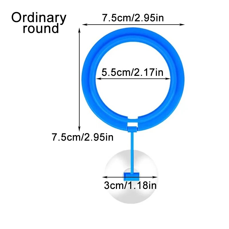 TUNFAN Плавающий кормушник для аквариума синий Ordinary round