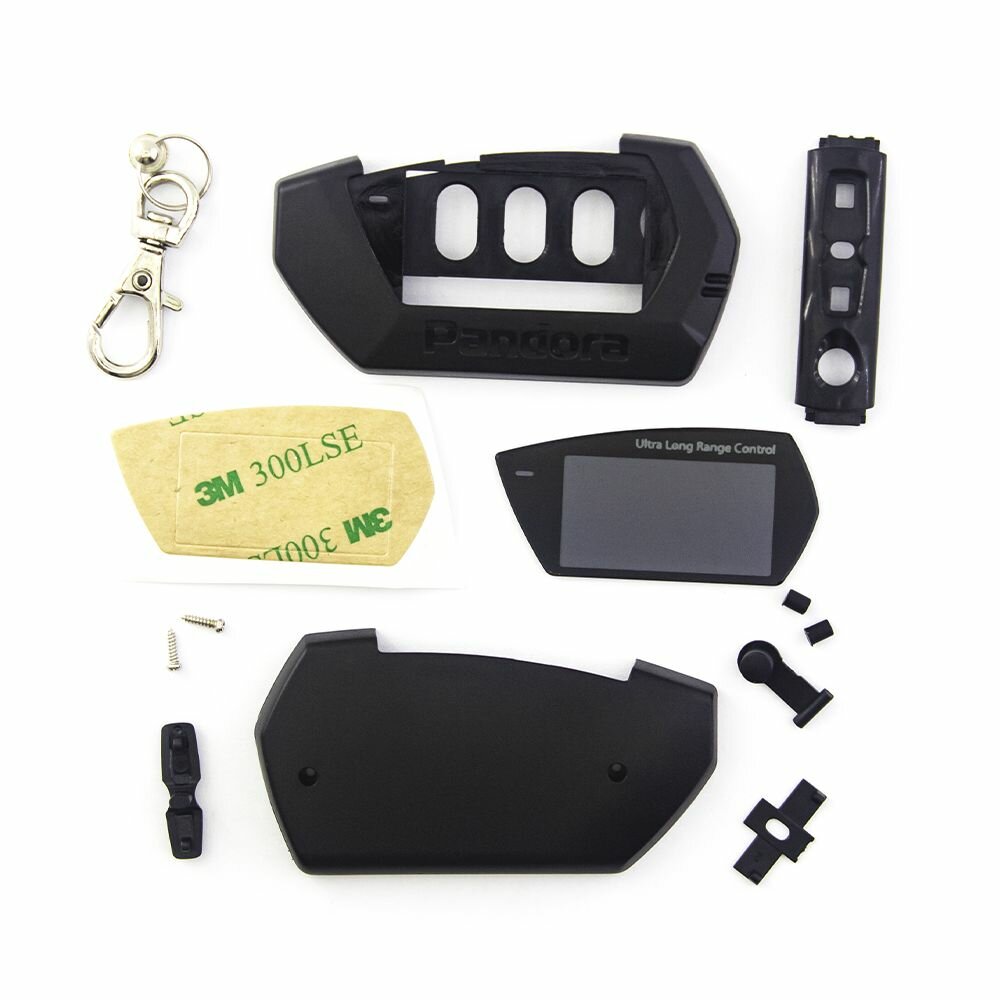 Корпус брелока Pandora D020, D022, D023, D024, PanDECT X-3190 DX-90 DX-91 LoRa DXL 4710 4750 4790, Черный