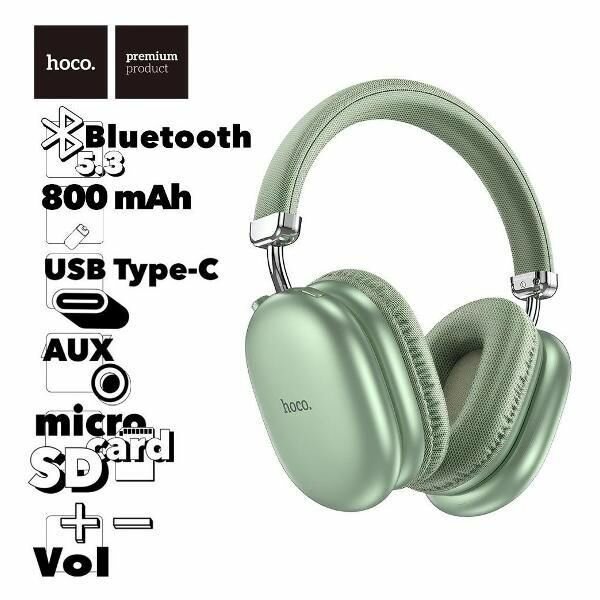 Bluetooth гарнитура Hoco W35 Max Joy зеленые