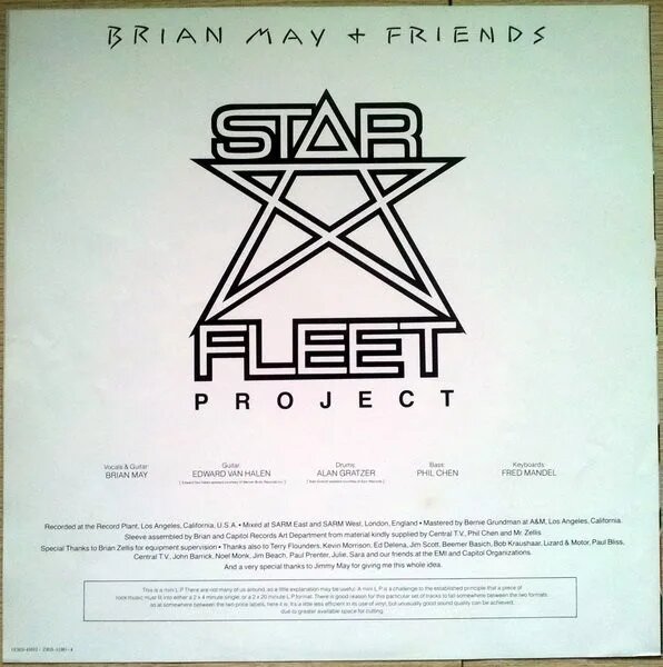 Brian May + Friends - Star Fleet Project EX — фото 1