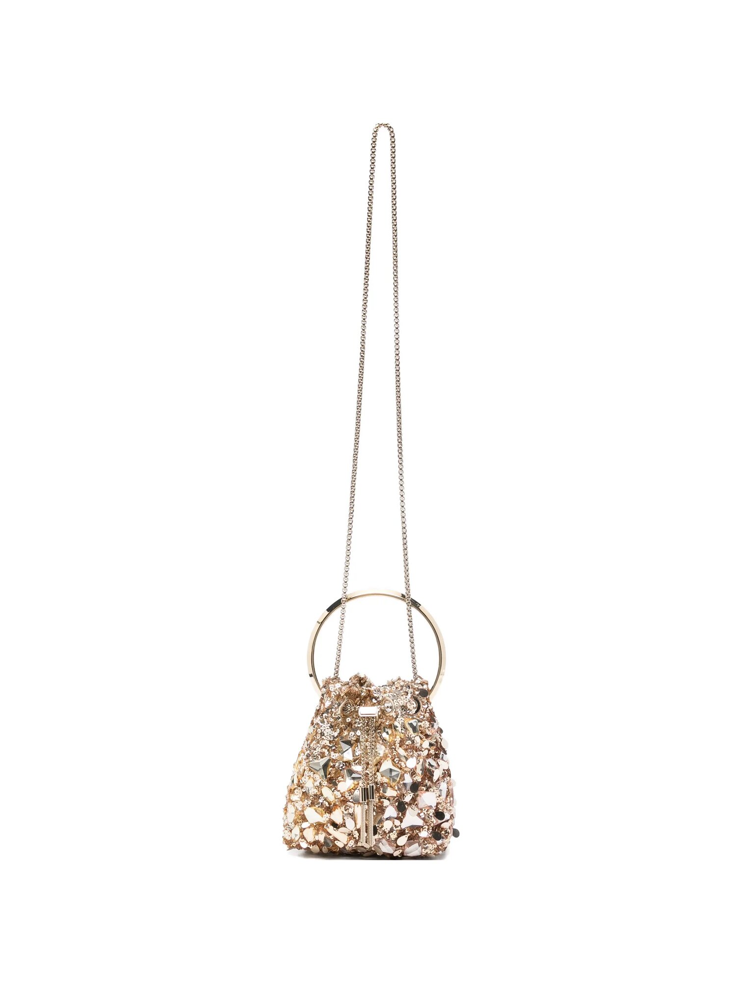 Сумка Bon Bon crystal-embellished bucket bag