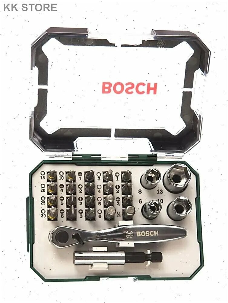 Набор бит и головок Bosch 26 шт