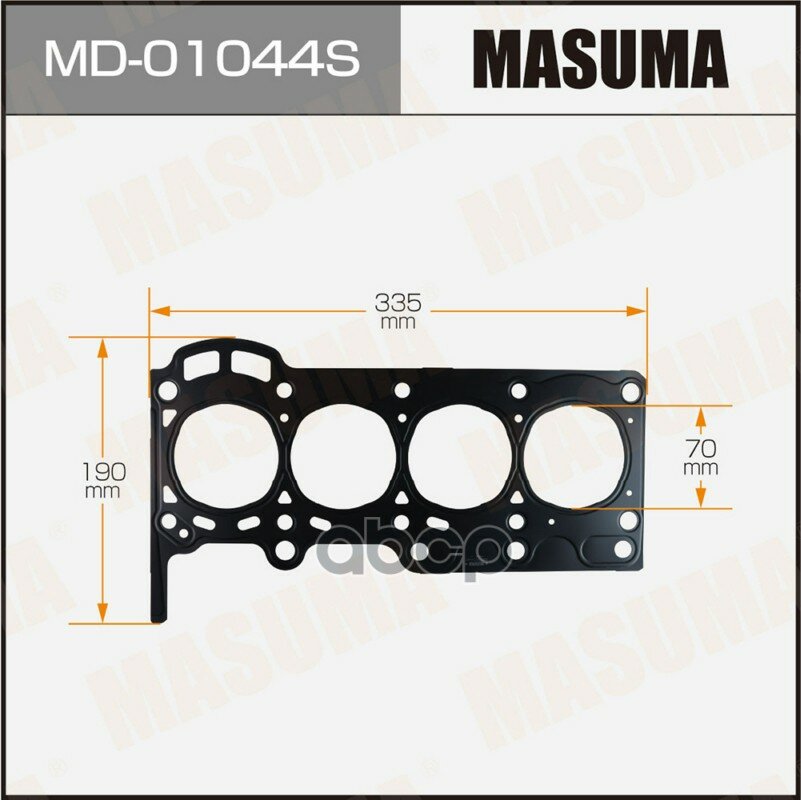Прокладка ГБЦTOYOTA YARIS 1.0L 99-> 1111523030 Masuma арт. MD-01044S