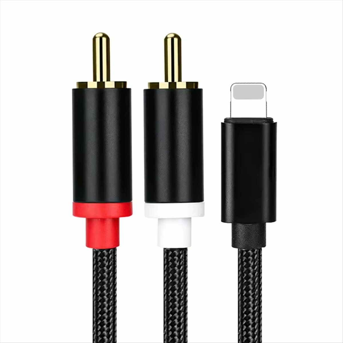 USB L На 2 RCA Y-Разветвитель Для Аудиоразъема Iphone 6, Провод Метра