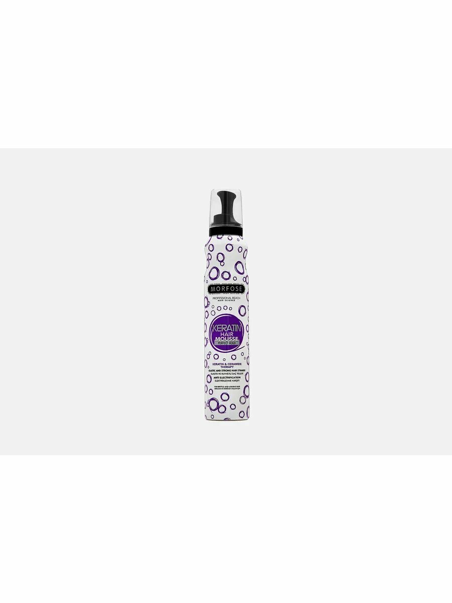 Мусс для укладки волос MORFOSE KERATIN HAIR MOUSSE PERFECT HOLD 200 мл