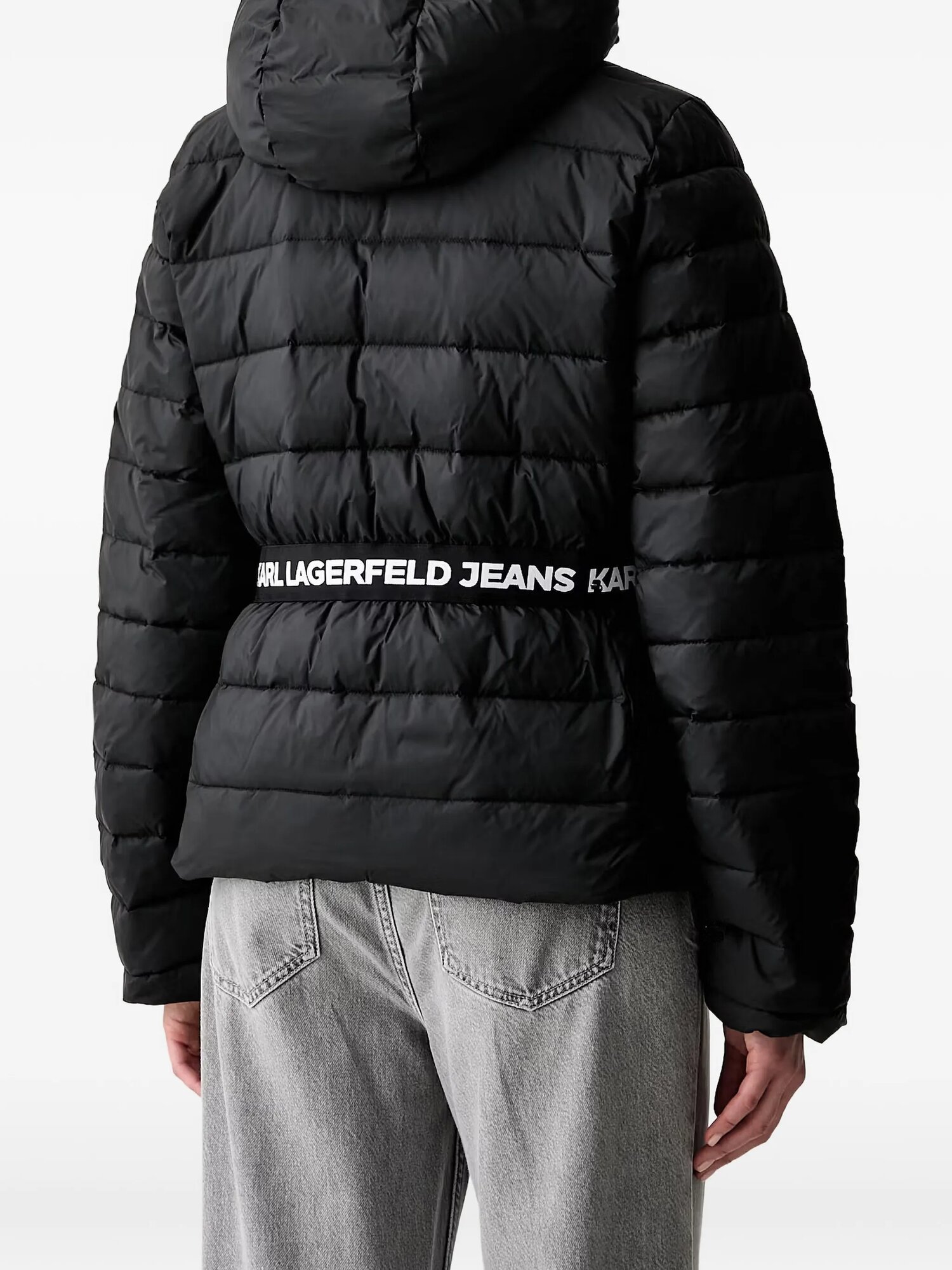 Куртка KARL LAGERFELD JEANS Hooded quilted jacket, размер 32 — фото 1