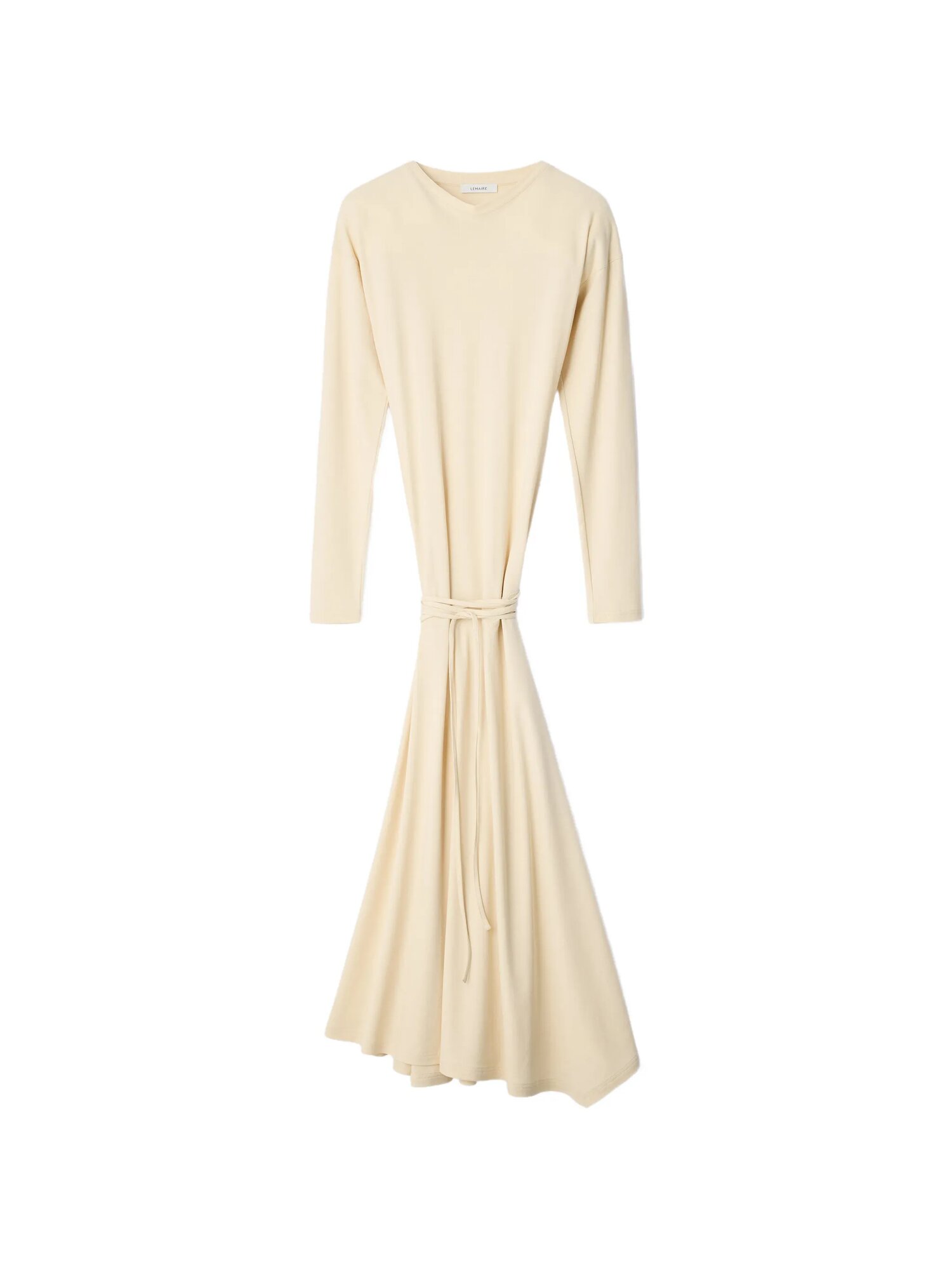 Платье Fluid long-sleeve dress in silky jersey crepe