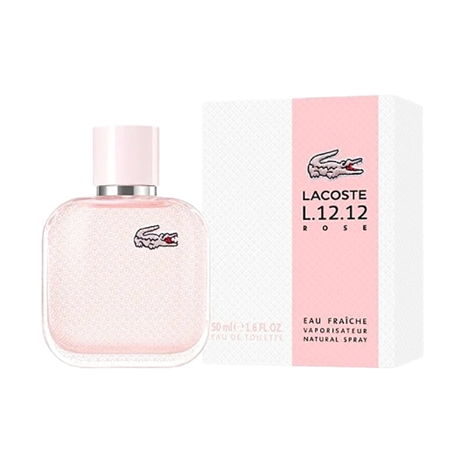 Женские духи Lacoste L 12 12 Rose Eau Fraiche 50 мл / Лакост Роза О Фреш