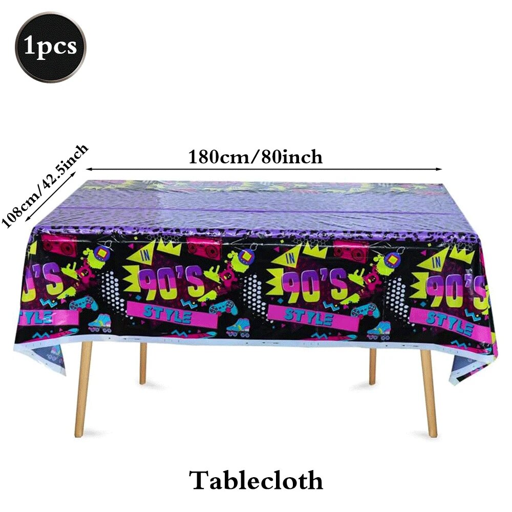Винтаж набор для вечеринки 90-х EsenTroye Tablecloth 1pcs