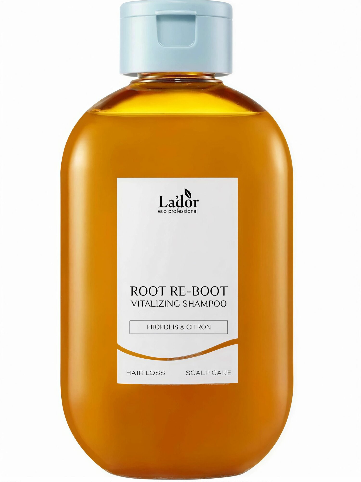 LADOR Шампунь для восстановления корней волос с прополисом и цитроном Root Re-Boot Vitalizing Shampoo Propolis & Citron 300 мл