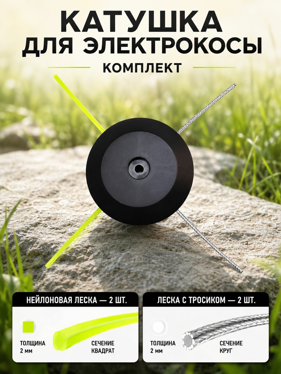 Катушка круг для электрокосы