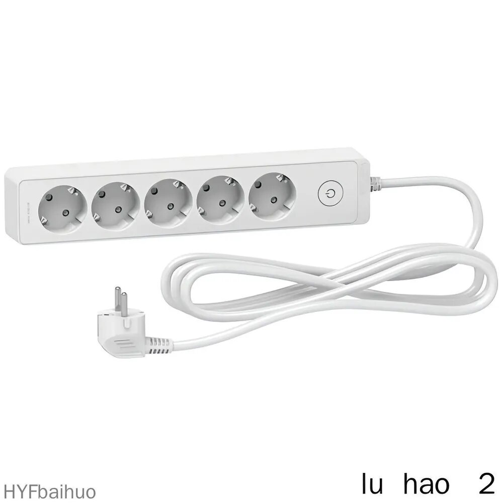 Удлинитель 5 розеток 2К+З, кабель 3м Schneider Electric Unica Extend Белый