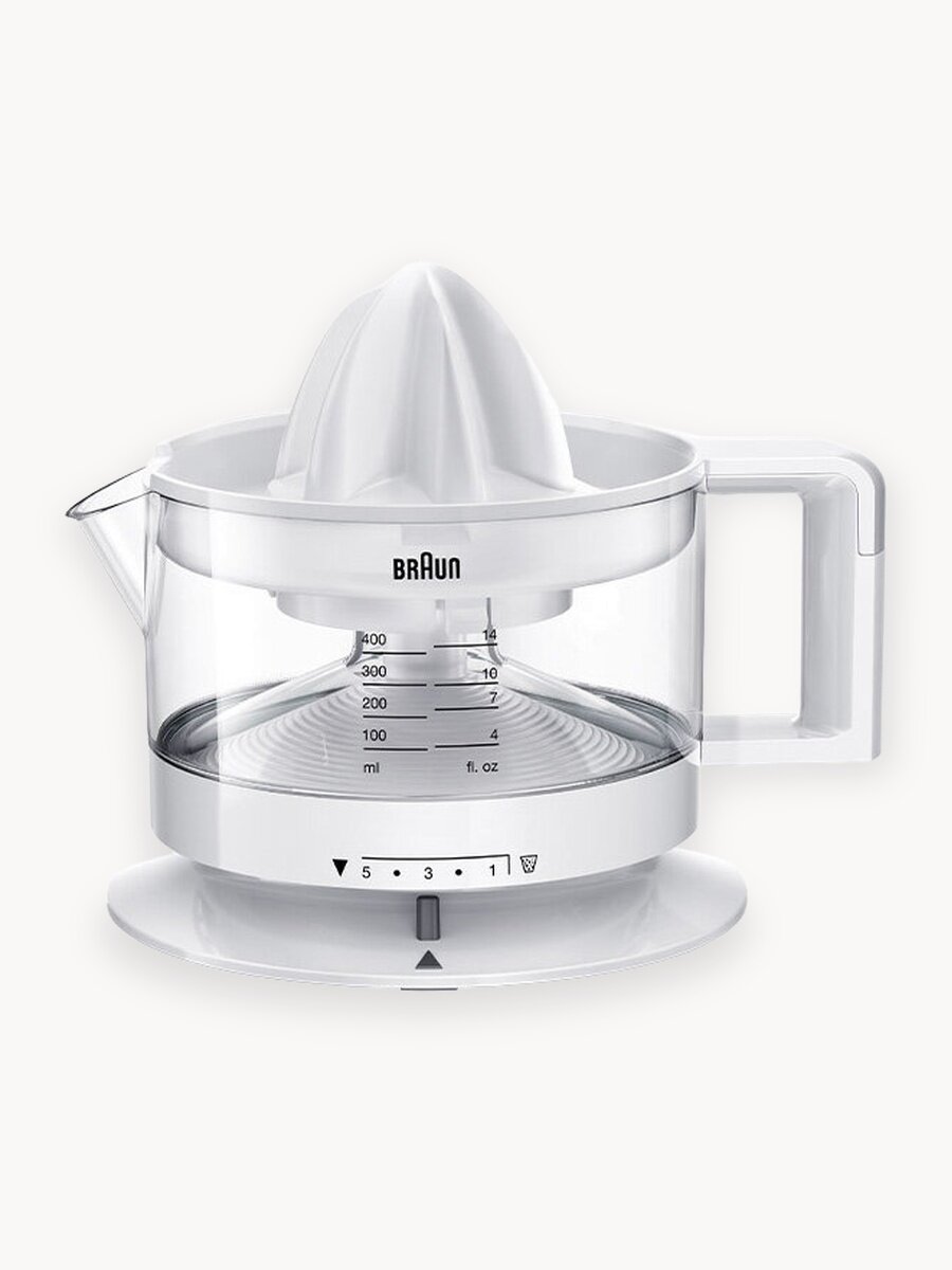 Соковыжималка для цитрусов BRAUN TributeCollection CJ3000WH 1 скорость
