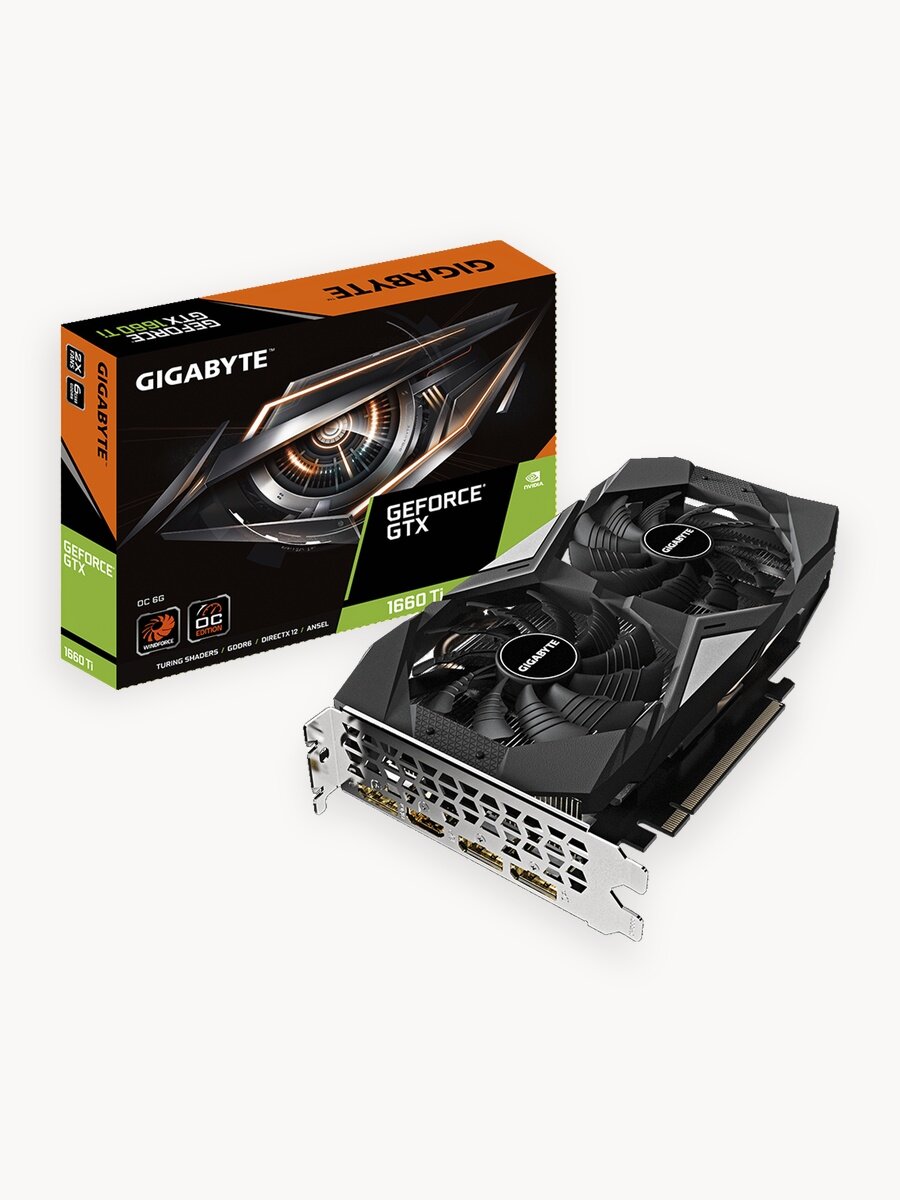 Видеокарта Gigabyte GeForce GTX1660 Ti PCI-E 6144Mb (GV-N166TOC-6GD)