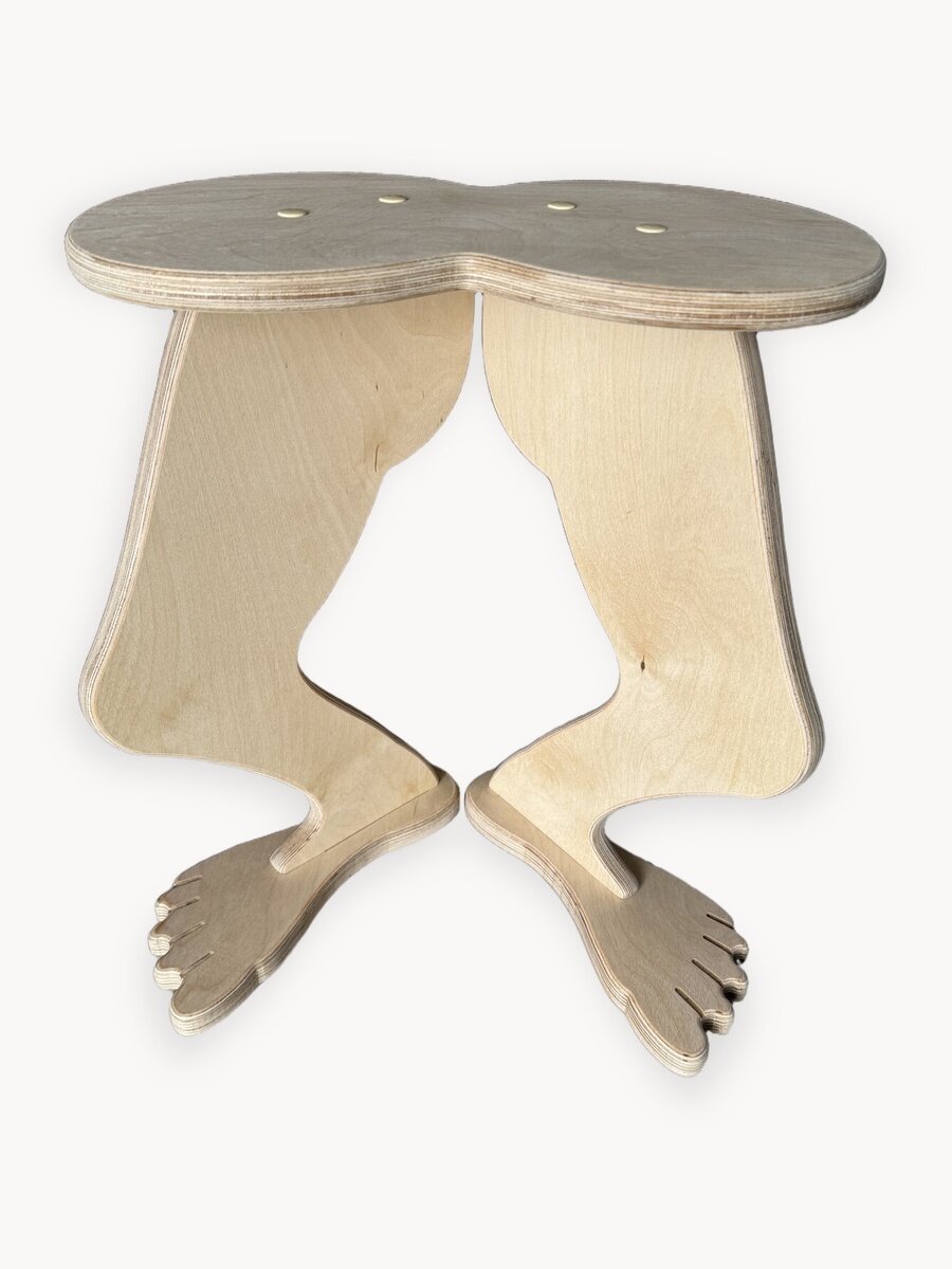 Табурет деревянный, березовая фанера, максимальная нагрузка 120кг, шлифованная поверхность