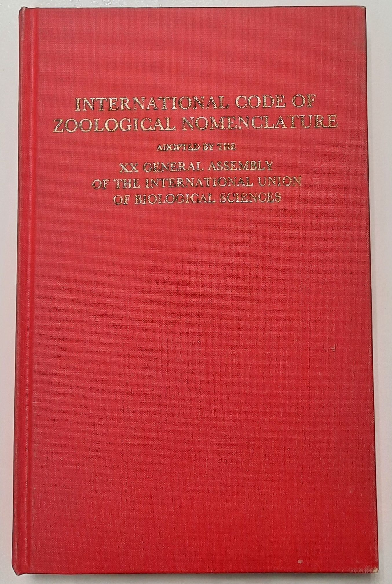 International Code of Zoological Nomenclature