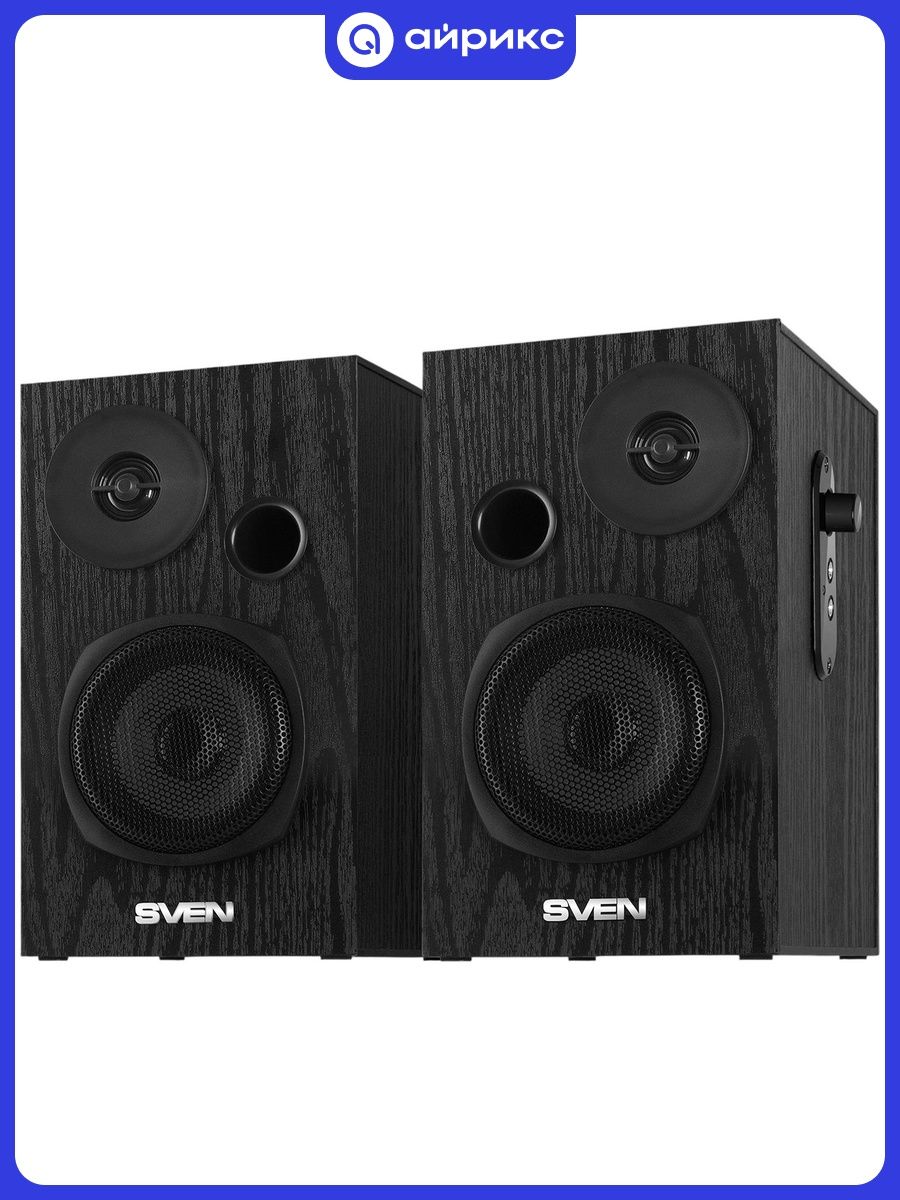 Компьютерные колонки Sven SPS-585 (SV-019679), 2.0, 20 Вт, 70 Гц - 20 КГц, сеть, черные