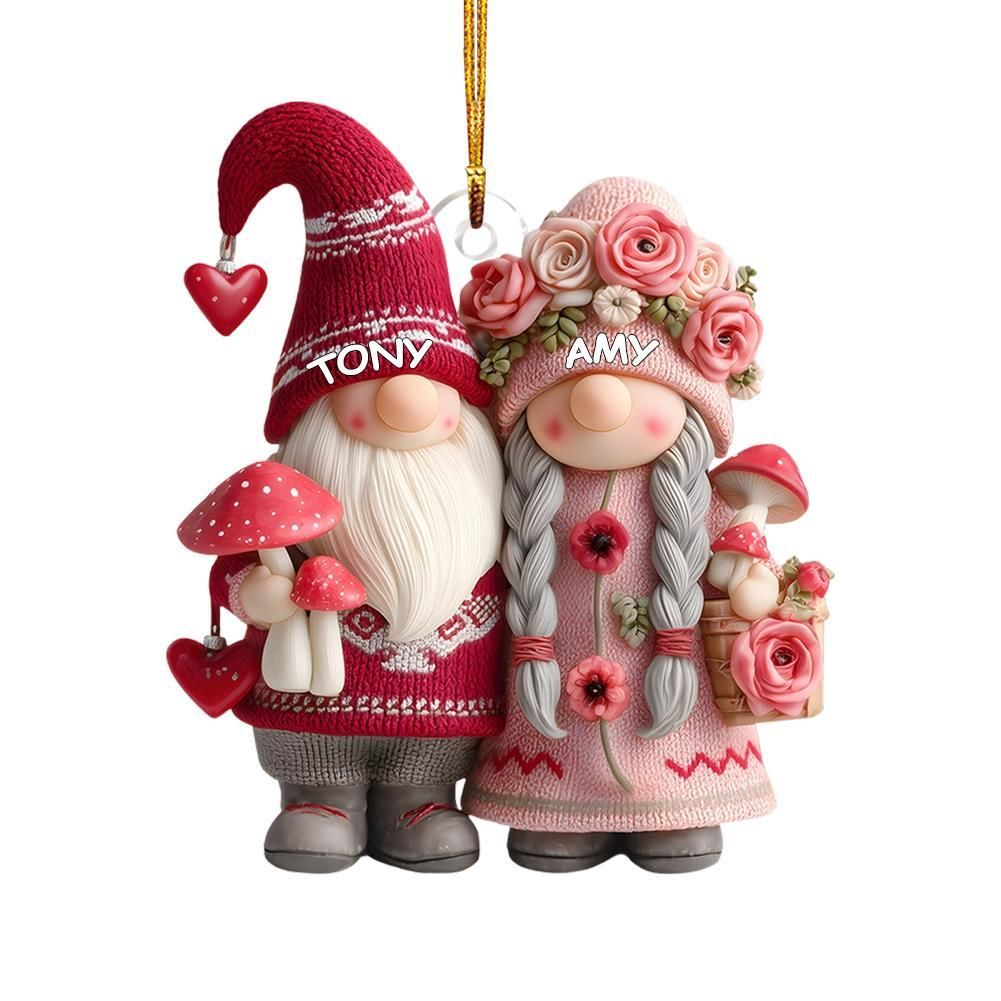 Елочная игрушка "Тони и Эми", акрил, 8 см