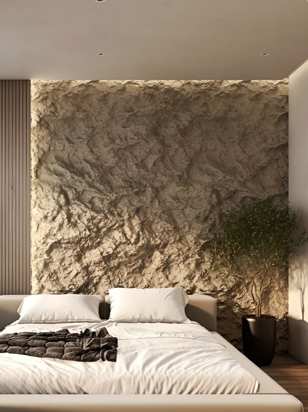 Гипсовая 3D панель Скала 60*60 8 шт. 2.88 кв. м.