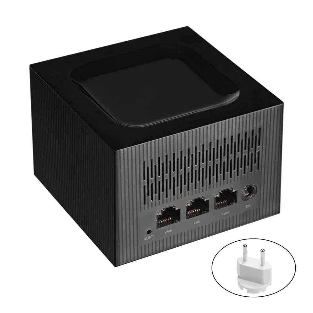 Усилитель Wi-Fi сигнала 2.4G и 5G, Черный - вилка европейского стандарта