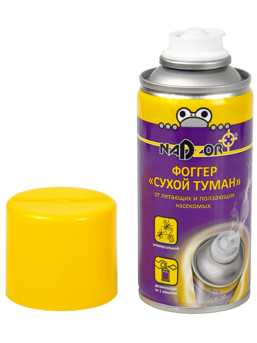 Сухой туман от всех насекомых для домов, чердаков и подвалов Nadzor Фоггер 150мл