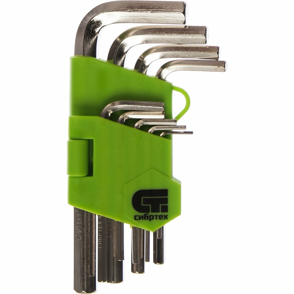 Набор имбусовых ключей СИБРТЕХ 12317