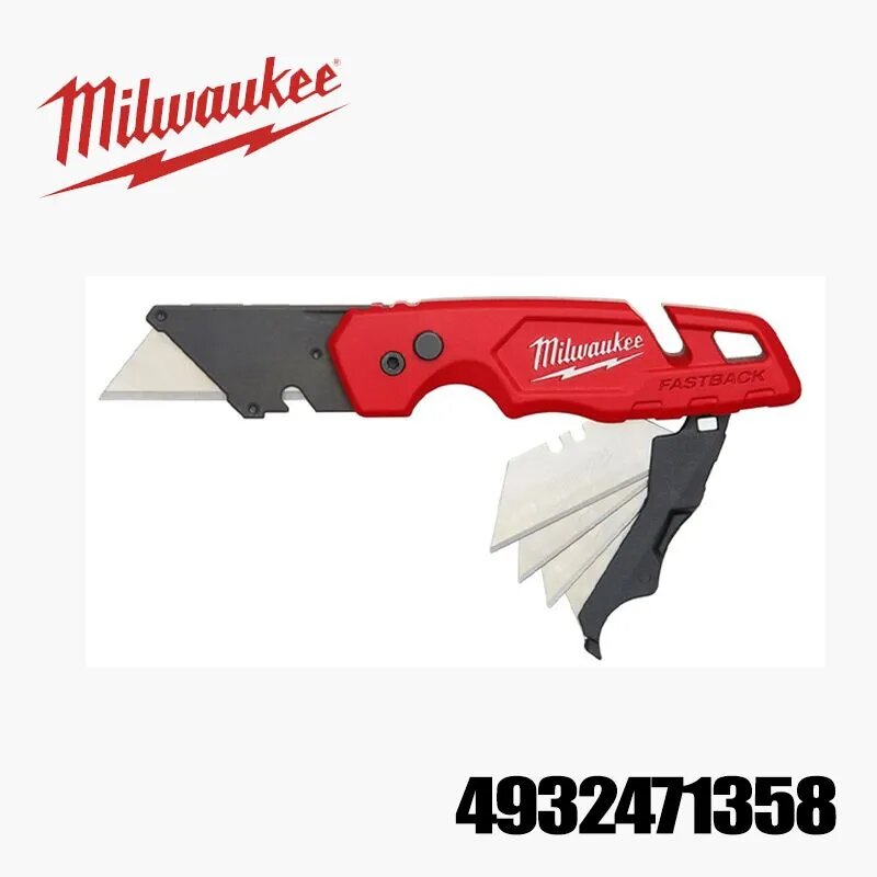 MILWAUKEE 4932471358 Складной многофункциональный нож Milwaukee FASTBACK, с хранением лезвий