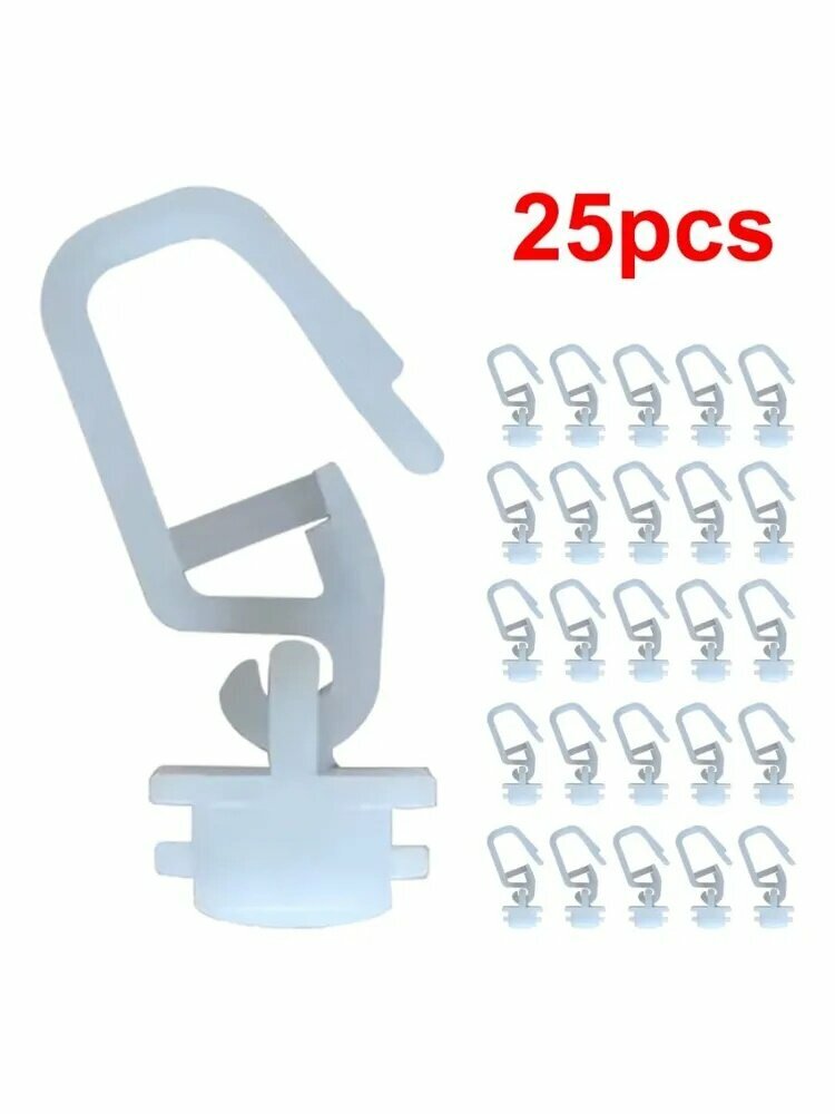 Крючков для Штор, Пластиковые, Универсальные для Автомобилей и Автобусов