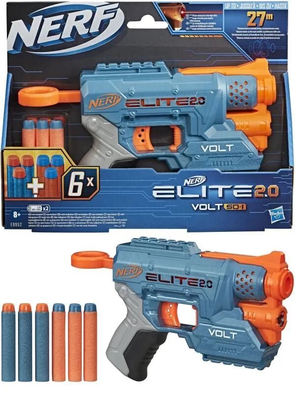 Игрушечное оружие Nerf Elite 2.0 Бластер с настройкой и световыми эффектами